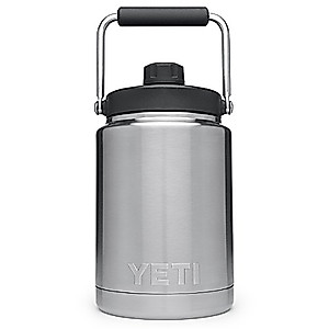 YETI Rambler Vacuum Insulated Stainless Steel Half Gallon Jug with MagCap, Stainless Steel