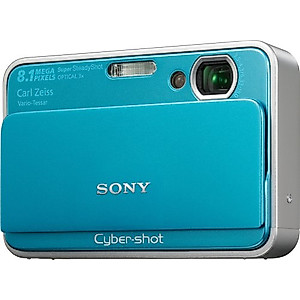 Sony Cybershot DSC-T2 8MP Digital Camera with 3x Optical Zoom (Blue)