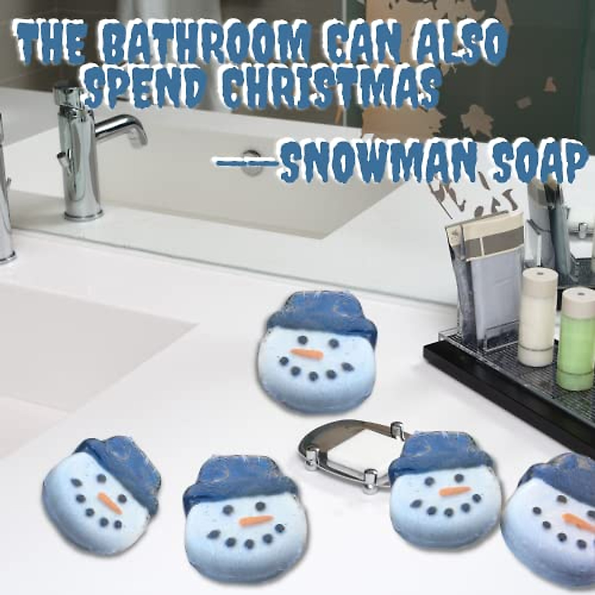 Crethinkaty Mini Christmas Snowman Shape Cake Pan Pie Molds, 4IN Cake Tin Non Stick Bakeware For Christmas Cake Chocolate Fondant Sweets Baking Molds