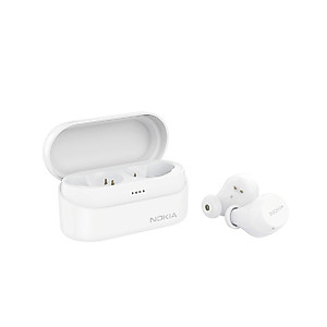 Nokia Power Earbuds Lite - White - Waterproof - Universal Bluetooth - 35 Hours Battery Life - Travel Charging Case