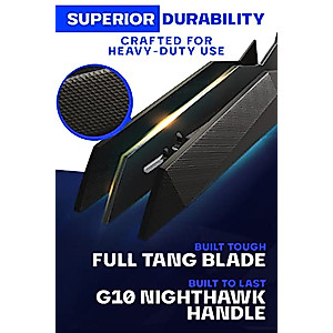 Dalstrong Shadow Black Series Black Titanium Nitride Coated High Carbon 7CR17MOV-X Vacuum Treated Steel Chef Kitchen Knife, 8 Inches, Sheath Included