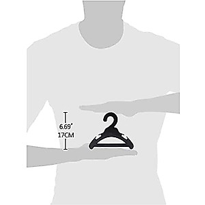 Markmesafe Plastic Small Hanger, Ideal for Pet's Clothes and Accessories - Lovely, Durable and Eco-Friendly (7pcs)