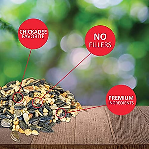 Lyric Chickadee Wild Bird Seed - Sunflower & Nut Premium Bird Food Mix for Chickadees, Nuthatches & Titmice - 20 lb bag