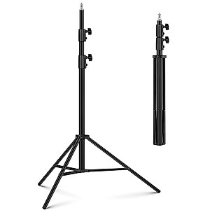 Photography Light Stand 9.2ft/110'', Sdfghj Heavy Duty Light Stand Aluminum Alloy Spring Cushioned Tripod for Ring Lights, Strobe Light, Reflectors, Softboxes, Umbrellas, Speedlite Flashes, 280cm