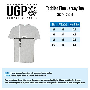 UGP Campus Apparel TS1224 - Michigan Wolverines Little Wolverine Toddler T Shirt - 4T - Navy