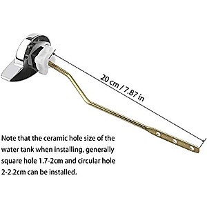 OULII Toilet Flush Lever Handle Universal Toilet Handle Replacement Compatible for Toilet Tank (Side Mount)