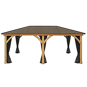 Yardistry 12' x 20' Meridian Gazebo Mosquito Mesh