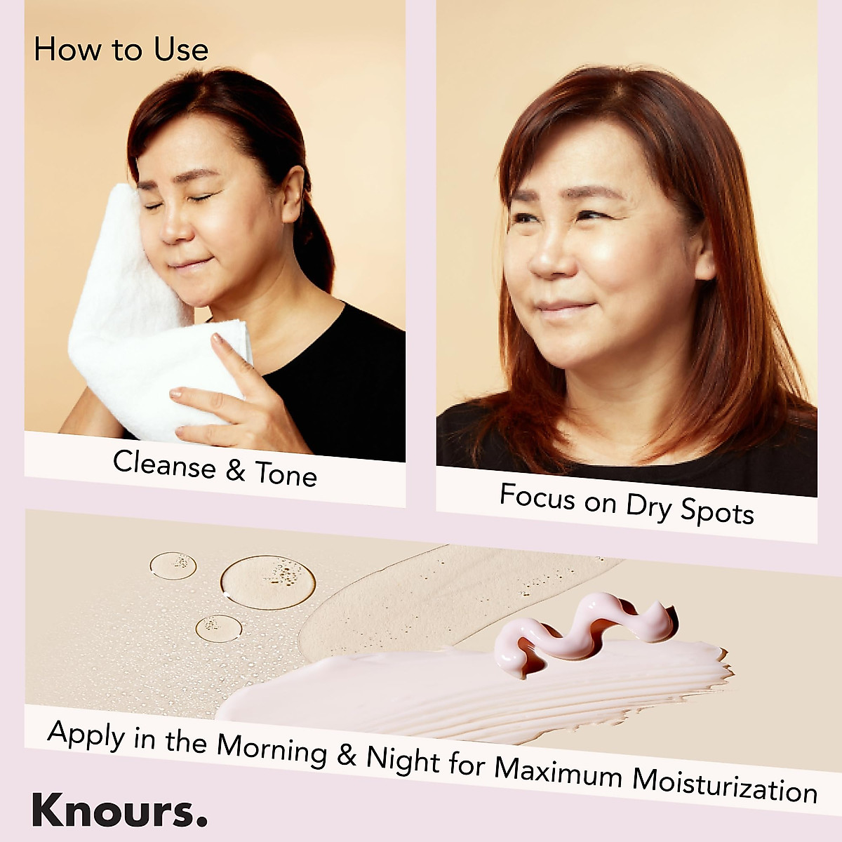 Knours. Moisturizing Shea Butter + Sweet Almond Oil Youth Cream, A rich cream that deeply rejuvenates skin, rich combination of vegan oils - EWG Verified Clean Beauty 50ml 1.69 oz.