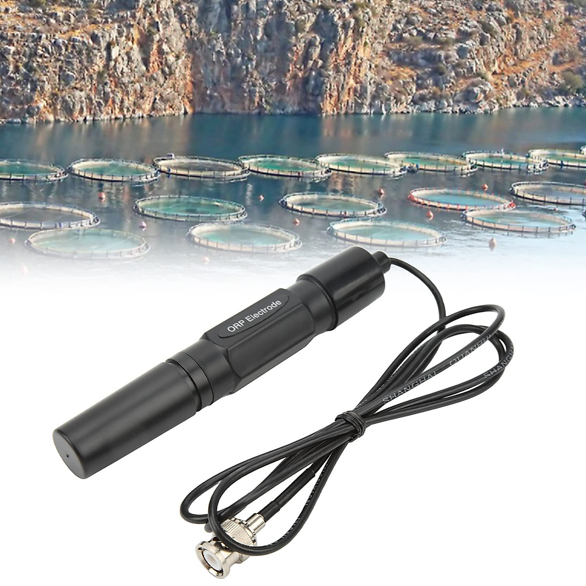 Rosvola ORP Probe, Widely Used Replaceable ORP Replacement Probe with BNC Connector for Aquarium (2M)