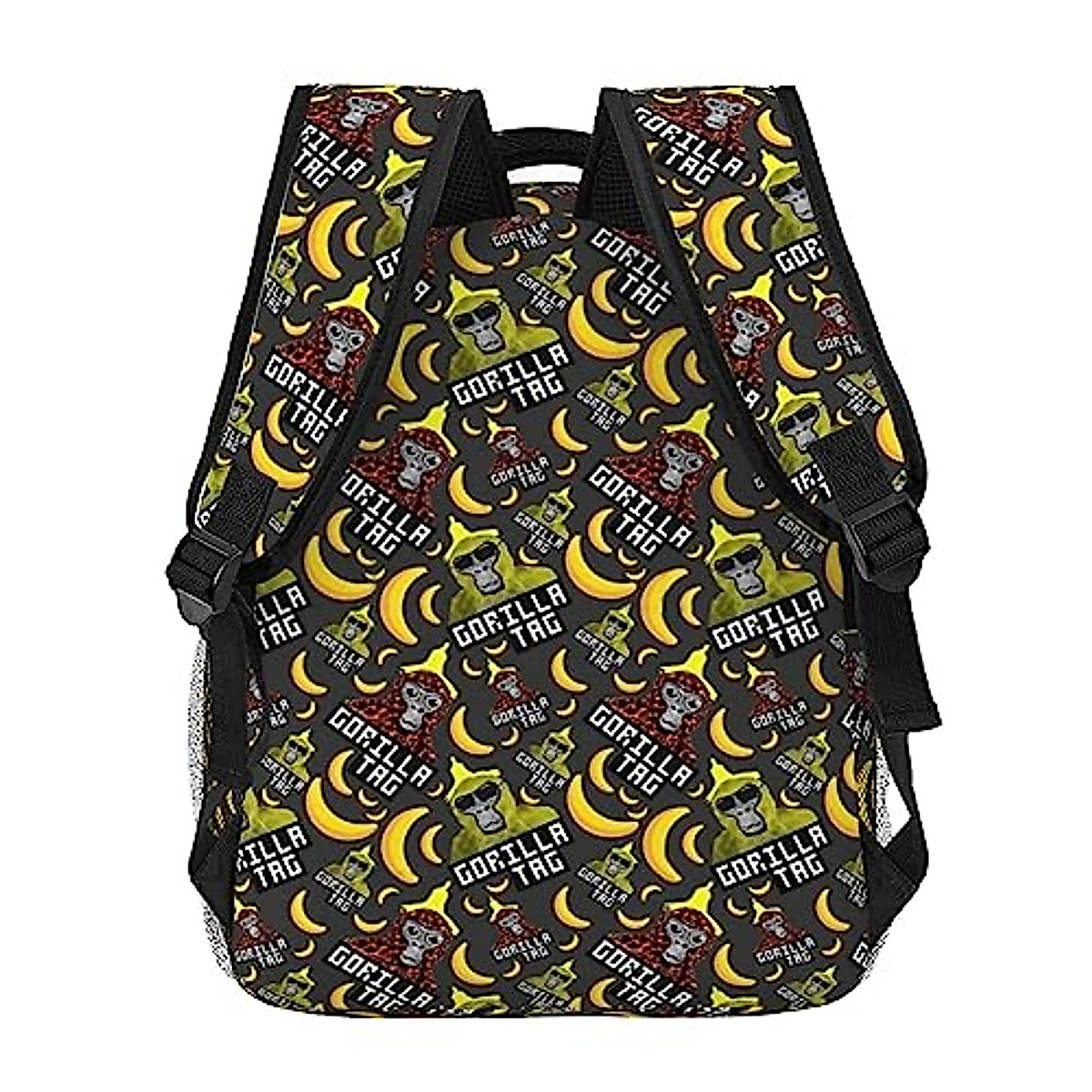 POCHY Personalized 3D Printing Gorilla Backpack Cute Cartoon Daily Large Capacity Backpack Gorilla Bag