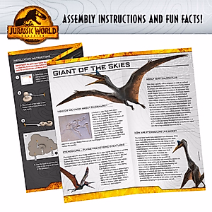Thames & Kosmos Jurassic World Dominion Flying Pterosaur - Quetzalcoatlus | STEM Building Kit from Build & Fly a Motorized Model of The Largest Flying Creature from Prehistoric Times
