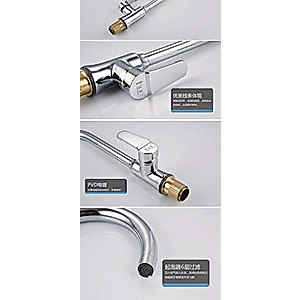 ShiSyan Y-LKUN Faucet Mixer Basin Brass Sink Mixer Taps Home Improvement Hot and Cold Kitchen Faucet Idling Spool Rotating Kitchen Dish Faucet