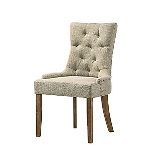 Acme Furniture Yotam Side Chair, Beige