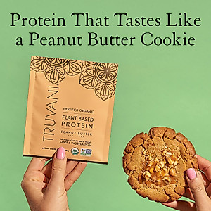 Truvani Vegan Pea Protein Powder | Sample Pack | 20g Organic Plant Based Protein | 8 Single Serving Packets | Keto | Gluten & Dairy Free | Low Carb | No Added Sugar