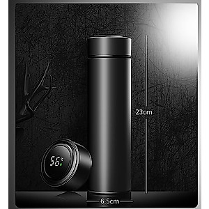 Stainless Steel Thermos, Smart Sports Water Bottle with LED Temperature Display ,Double Wall Vacuum Insulated Water Bottle, Stay Hot for 24 Hrs, Cold for 24 Hrs