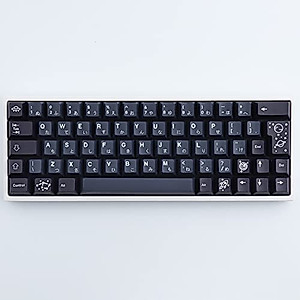 Hyekit Custom Keycaps - PBT Keycaps, Cherry Profile, Dye Sub, Japanese Keycaps, 6.25u, 7u, 161 Key Set, for Mechanical Keyboard, US and UK Layouts (Galaxy)