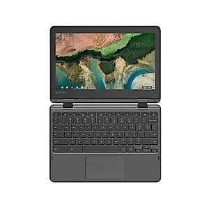 Lenovo 11.6" 300e Chromebook Touchscreen LCD 2 in 1- MediaTek M8173C Quad-core 2.1GHz 4GB LPDDR3 32GB Flash Memory Chrome OS Model 81H00000US (Renewed)