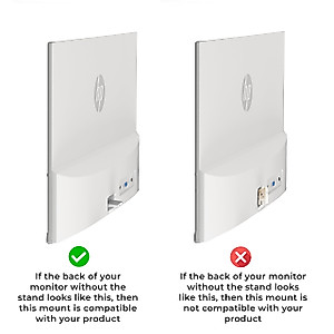 HumanCentric VESA Mount Adapter for HP Monitors 22er, 22es, 22f, 23er, 23es, 23f, 24ea, 24ec, 24er, 24es, 24f, 24fw, 25er, 25es, 25f, 27er, 27ea, 27es, 27f, 27fw, 27ec VESA Adapter Bracket (Black)