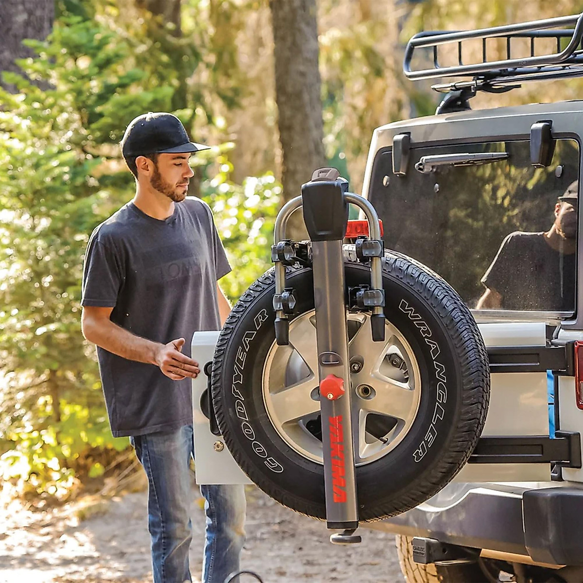 YAKIMA - SpareRide, Bicycle Rack, Turns Your Rear Mounted Spare Tire Into A Rack, 2 Bike Capacity
