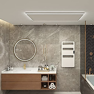 EVOKOR Towel Warmers for Bathroom, Towel Warmer Rack with Timer, Heated Towel Rack Wall Mounted, Towel Heater, Towel Dryer, Electric Bath Towel Drying Rack, Hardwired or Plug-in Models- 90x46 cm