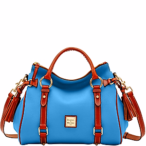Dooney & Bourke Handbag, Pebble Grain Satchel - Sky Blue