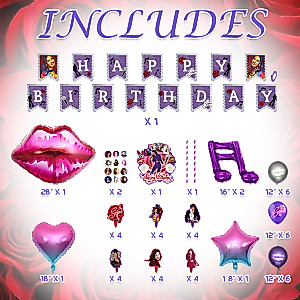Valentina Buck Selena Party Supplies Cake Topper Cupcake Toppers Balloons Singer Birthday Favors Decorations for Boys Girls