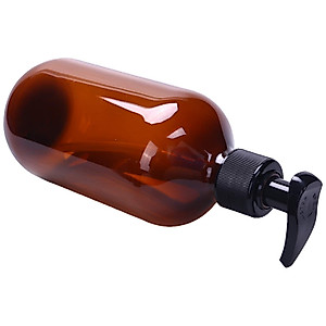 specious 4Pcs New 500Ml Pump Bottle Makeup Bathroom Liquid Shampoo Bottle Travel Dispenser Bottle Container for Soap Shower