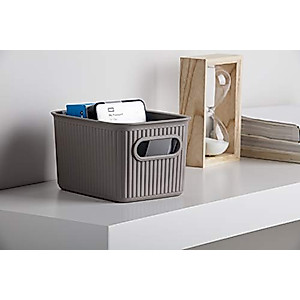 Tatay Baobab Multi-purpose Small Storage Basket with Capacity for 1.5 Litres, Taupe, 12.8 x 16.7 x 10