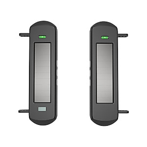 HTZSAFE Solar Wireless Outdoor Photoelectric 3 Beam Sensor Waterproof(IP66) Wireless Transmission Range Up to 1/2 Mile Infrared Detection Range Up to 300 Feet