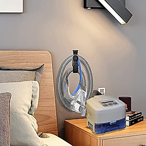 CPAP Hose Hanger with Anti-Unhook Feature - CPAP Mask Hook and CPAP Tube Holder - CPAP Supplies Organizer,Avoids CPAP Hose Tangle and Allows You to Sleep Better
