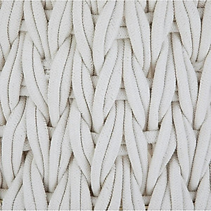 The New BH&G Extra Large White Woven Rope Decorative Storage Basket