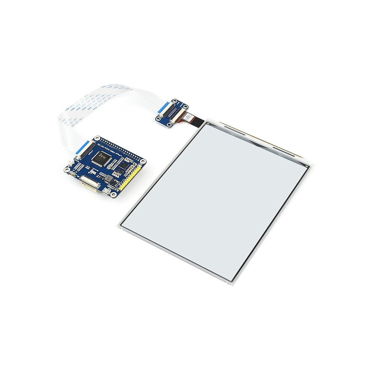 waveshare 7.8inch E-Ink Display HAT Compatible with Raspberry Pi4B/3B+/3B/2B/B+/A+/Zero/Zero W/WH/Zero 2W 1872×1404 Resolution IT8951 Controller USB/SPI/I80 Interface Supports Partial Refresh