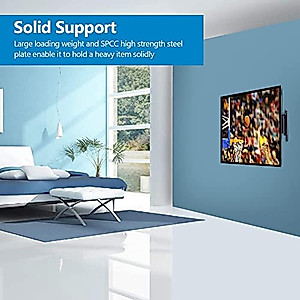 Wall Hung TV Bracket, RV TV Mount for 14-32Inch TV Large Load Solid Support Monitor Wall Mount for Camper Small Monitor LED LCD Flat Screen TVs, 4.7 x 4.7 x 0.3 in