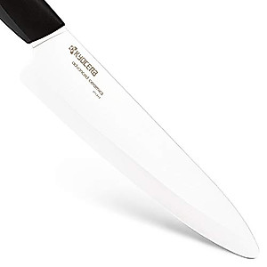 Kyocera's Revolution 4-Piece Knife Set Includes 7" Chef's Santoku, 5.5" Santoku, 4.5" Utility & 3" Paring-Black/White