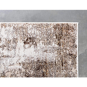 Unique Loom Helios Collection Area Rug - Santorini (9' x 12' 2" Rectangle, Ivory Beige/ Gold)