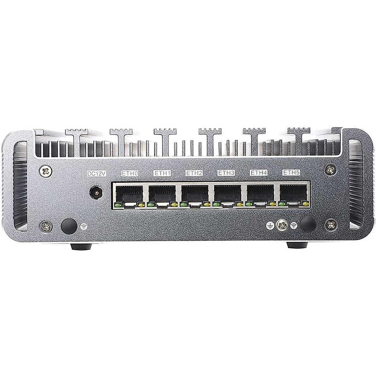 Partaker Firewall Micro Appliance, Fanless Mini PC, Network Router, OPNsense, Intel Core i7 1165G7, 6 Gigabit Nics, AES-NI, HD, COM, (DDR4 8G RAM/128G SSD)