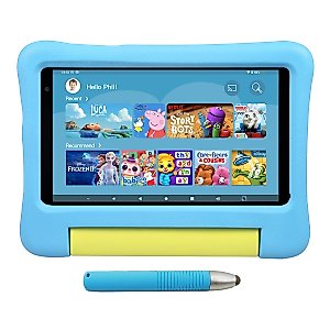 KYASTER Kids Tablet, Toddler Tablets,7 inch 5G WiFi 6 Android 12, Full HD 1920x1200 IPS Screen, 2GB RAM 32GB ROM,Parental Controls Game Education Apps,EVA Kids-Proof Case with Stylus