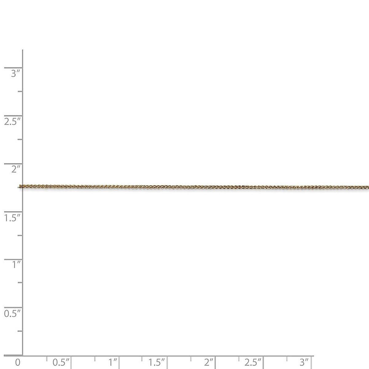 Jewels By Lux 14K Yellow Gold 0.80mm Spiga Pendant Chain