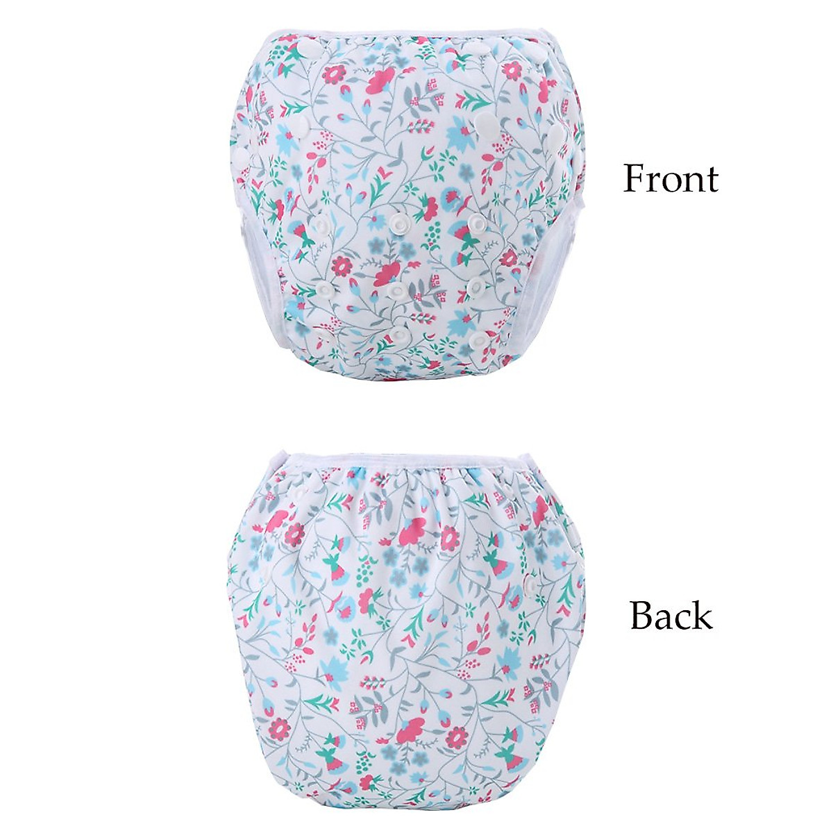 Storeofbaby 2pcs Reusable Adjustable Baby Swim Diapers Stylish Pattern Swimwear