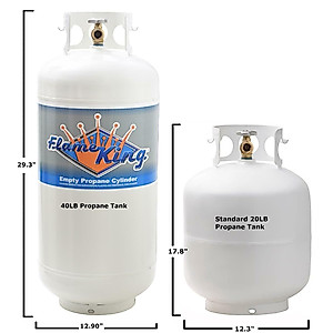 Flame King YSN Imports LP Cylinder,#40DOT OPD