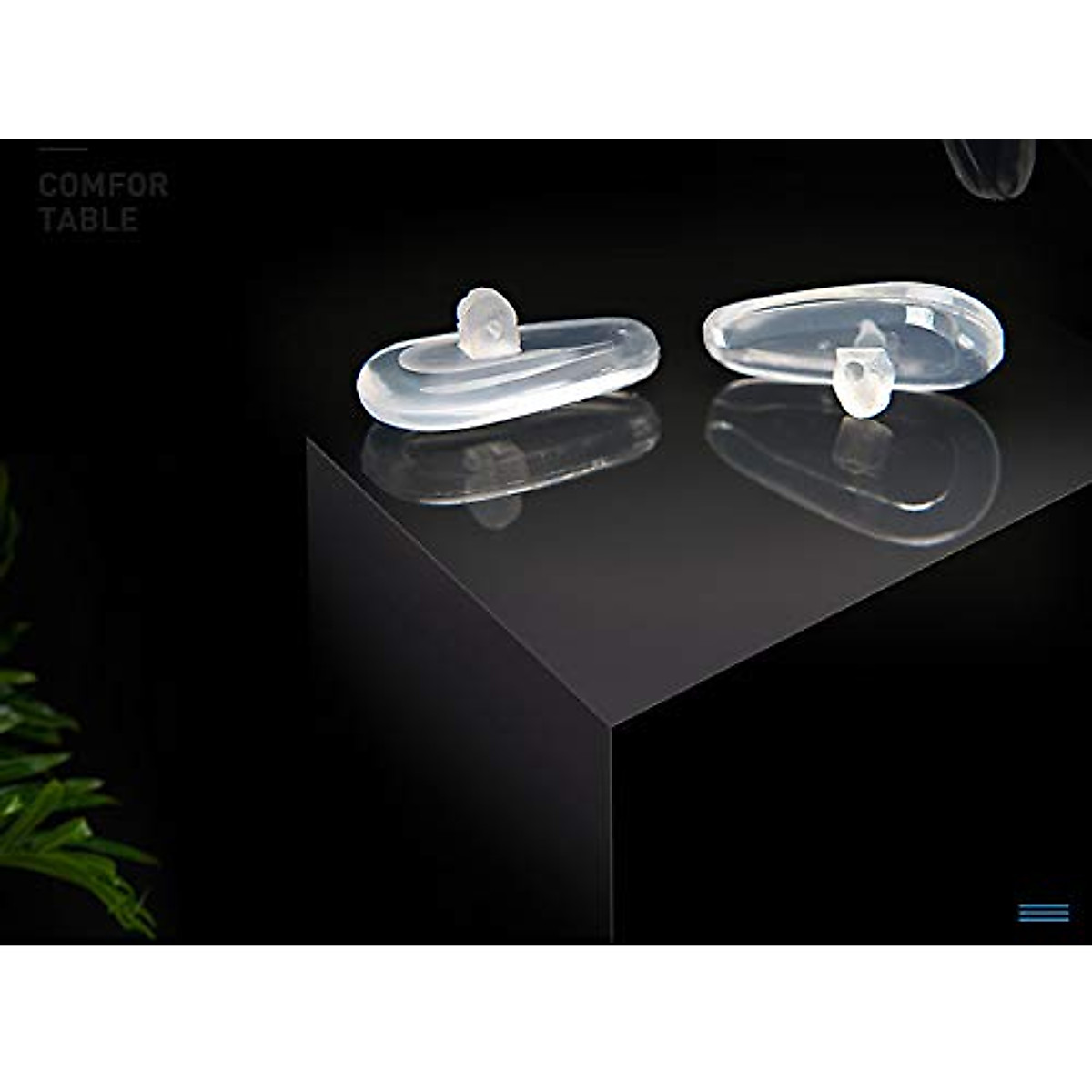 Eyeglasses Nose Pads,Soft Silicone Screw-in Nose Pads Nose Piece for Eyeglassses Sunglasses for Oakley Conductor,Nosepads Repair Kits(14mm,5 Pairs)