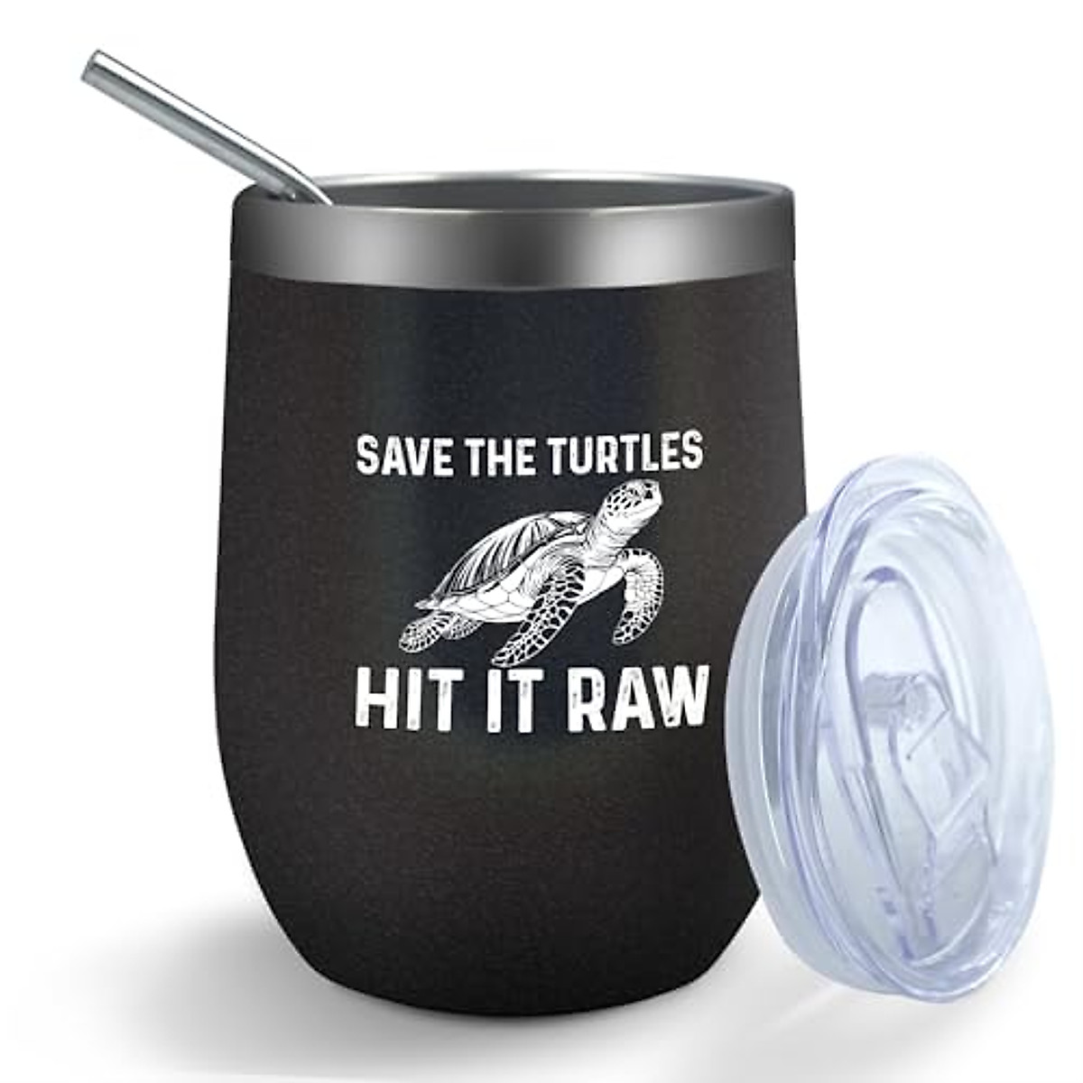 liabiliies save the turtles hit it raw Tumbler with Lid and Straw Insulated Tumbler Stainless Steel Tumblers