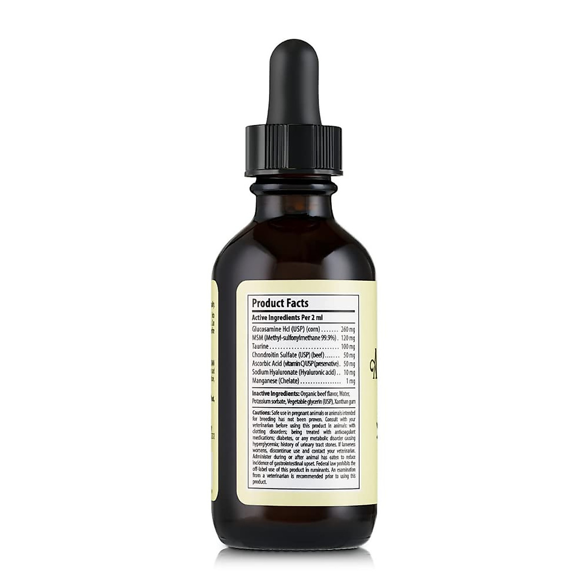 Sophie's Apawthecary Cat Hip and Joint Glucosamine Liquid Supplement 2 oz for Pain Relief and Improved Joint Flexibility