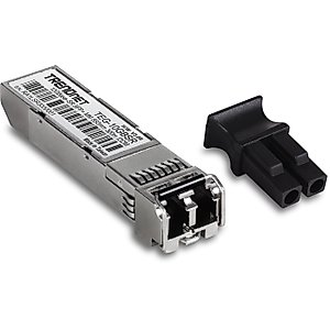 TRENDnet 10GBASE-SR SFP+ Multi Mode LC Module, TEG-10GBSR, Supports Distances up to 300m (984 feet), Hot Pluggable Fiber SFP+ Transceiver, 850nm Wavelength, Lifetime Protection, Silver