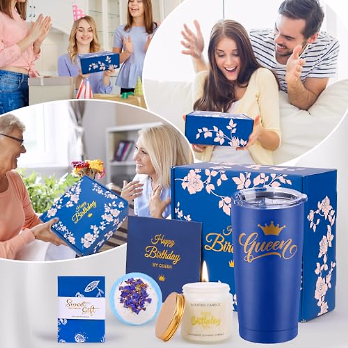 Rinboqe Happy Birthday Gifts for Women Birthday Gift Set for Women Spa Gift Set