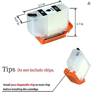 312XL 6 Color Refill Ink Cartridges No Chip Remanufactured Ink Cartridge for XP-15000 XP-15010 XP-15080 Sublimation Ink Cartridges Without Chip & Ink for XP15000 Printer