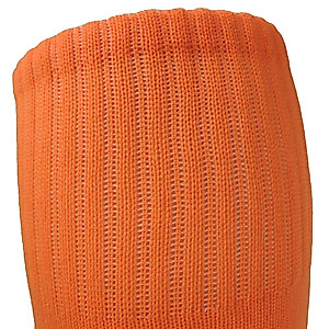 Fitliva Neon Orange Tube Socks Halloween Socks Softball Uniform (3Pack-Orange)