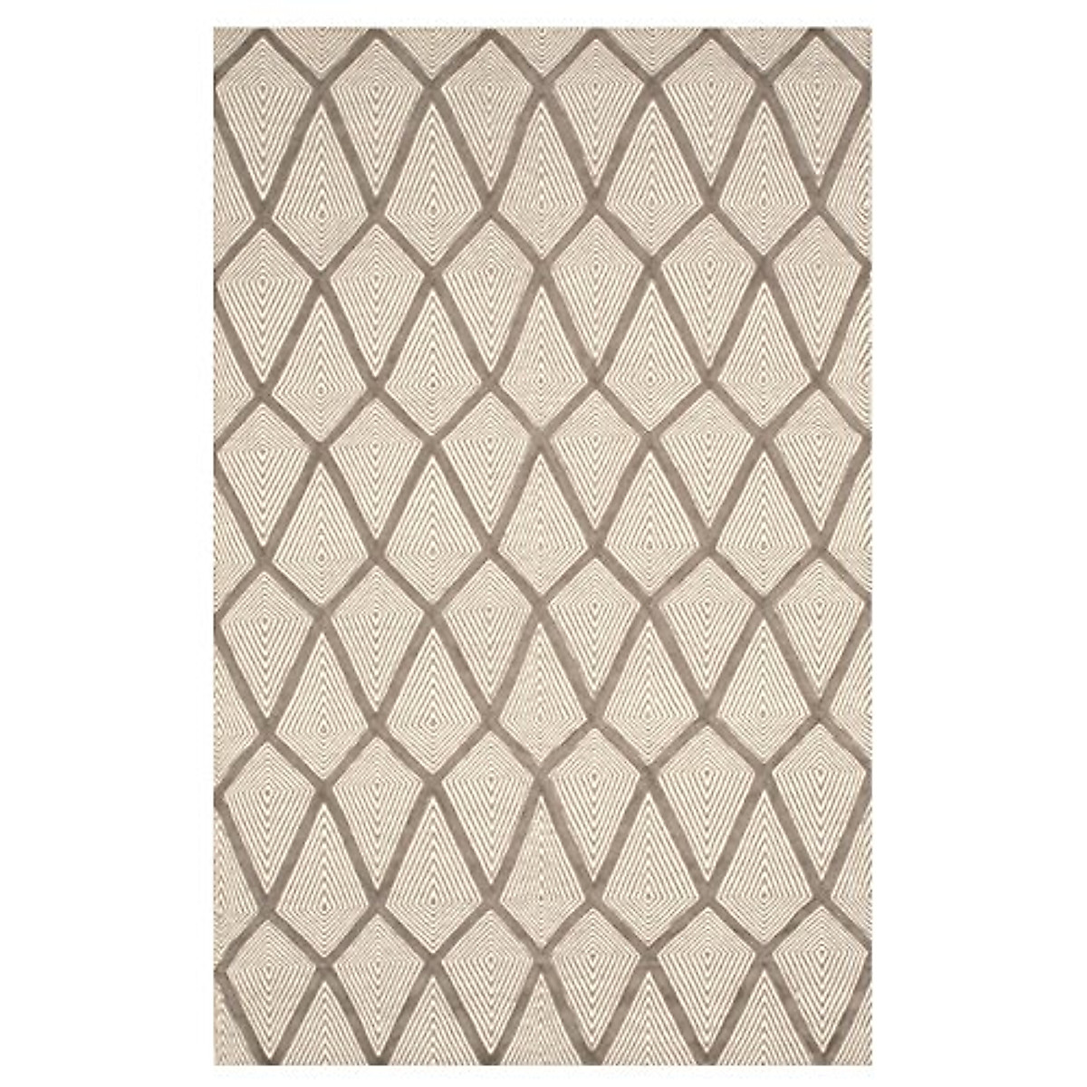EORC Gray Handmade Wool Xavier Rug Elegant Area Rug for Adding Modern Sophistication and Comfort to Your Living Room, Bedroom, or Office Décor