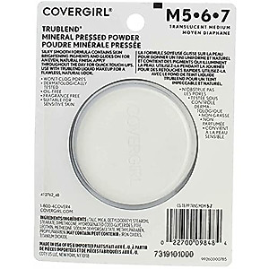 Covergirl TruBLEND Pressed Powder 4 Translucent Medium .39oz, Medium 4 (Pack of 4)4