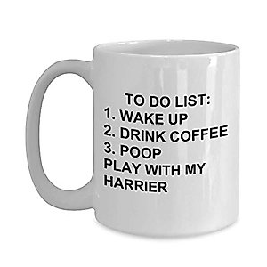 Harrier Owner Mug Dog Lovers To Do List Funny Coffee Mug Tea Cup Gag Mug for Men Women